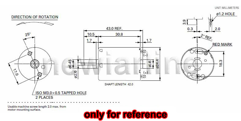 1x DC6V-24V 8500rpm RS-370 High Speed Brush Motor For DIY 3D Printer ...