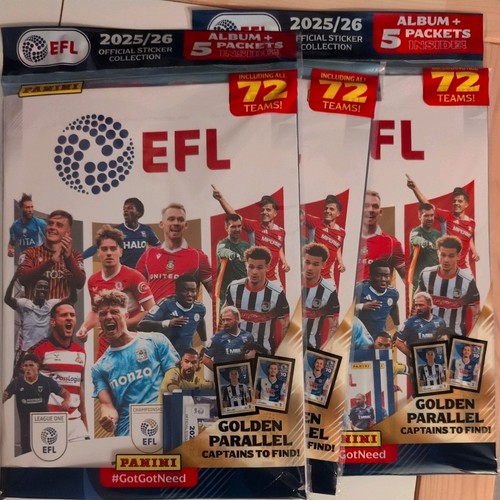 Brand new EFL Sticker Album book 5 Pack Bundle | eBay UK