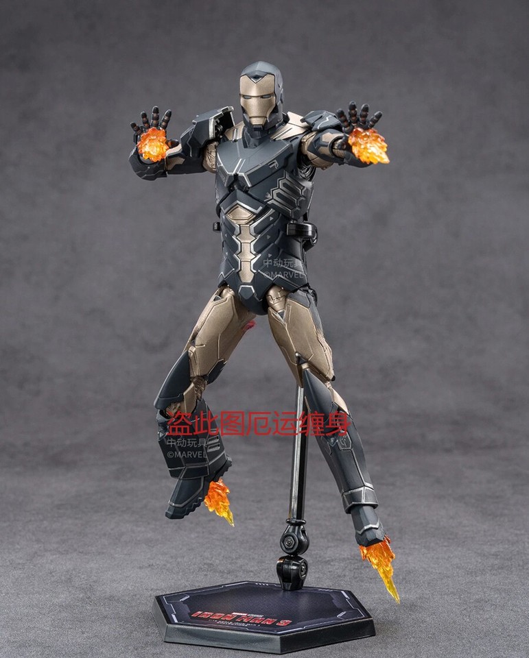 IN Stock ZD Toys Marvel Iron Man Mark15 Sneaky MK15 Action Figure 1:10 ...