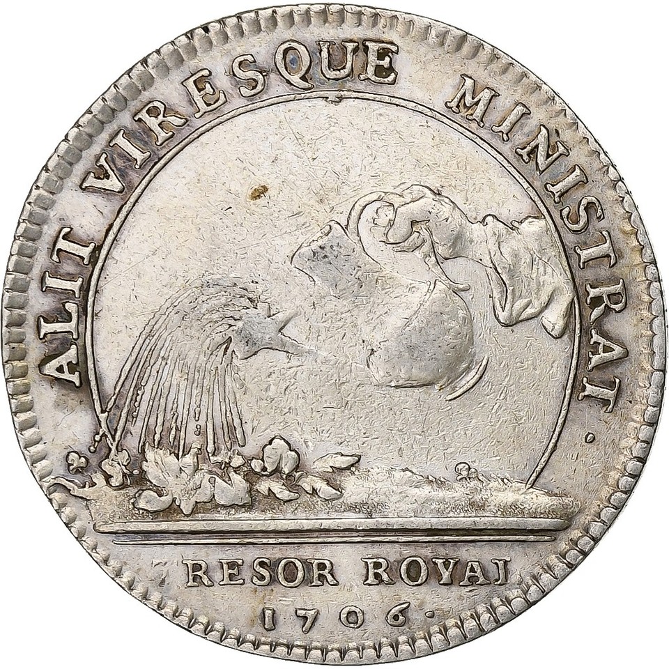 [#1279038] France, Token, Louis XIV, Trésor Royal, 1706, Silver, EF ...