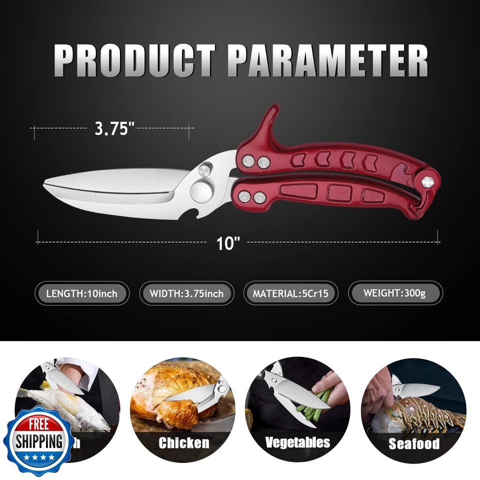 DRAGON RIOT Heavy Duty Poultry Shears - A Must Have Kitchen Shear | eBay