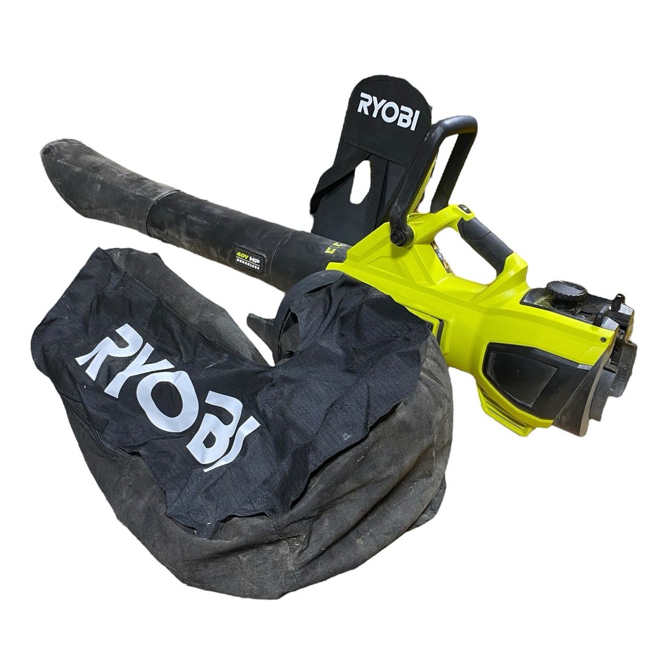 RYOBI RY404015VNM 40V Cordless Jet Fan Blower/Leaf Mulcher/Vacuum (Tool ...