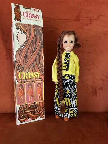 Nice Vintage Ideal Beautiful Crissy Doll W/ Growing Hair & ORG Box 18 ...