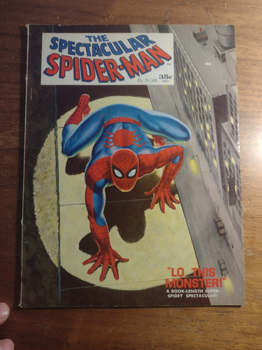 SPECTACULAR SPIDER-MAN # 1 B/W COMIC MAGAZINE MARVEL COMICS 1968 | eBay