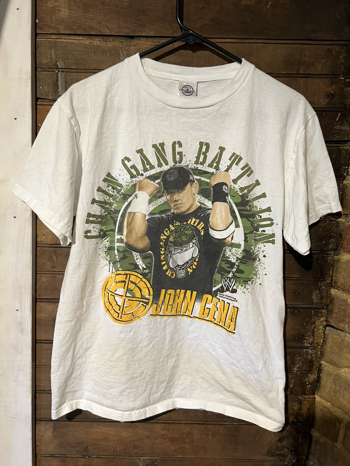 Vintage 2000s WWE John Cena Chain Gang Battallion Whi… - Gem