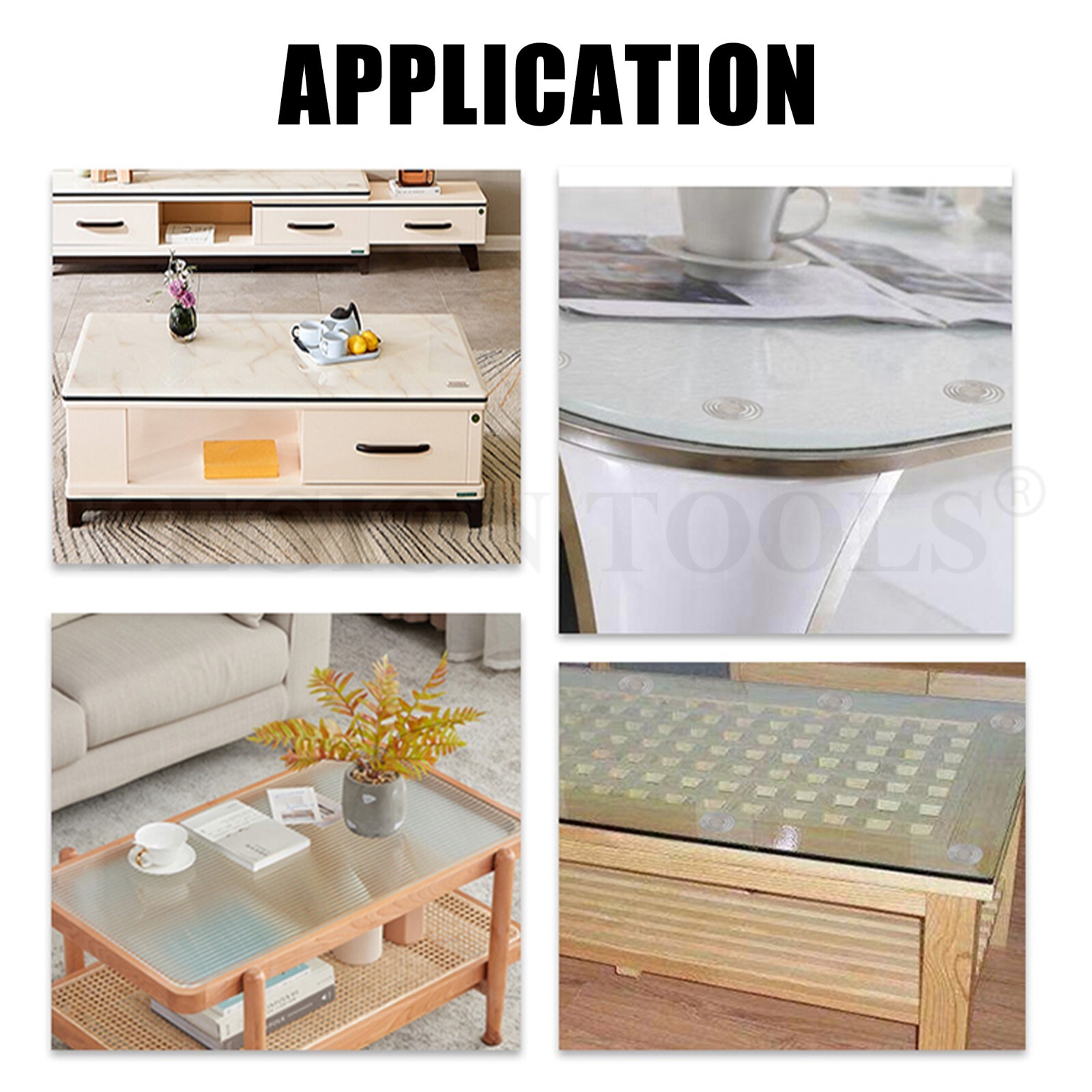 Screw on Rubber Pad Furniture Table Chair Feet Legs Pads Tile Floor ...