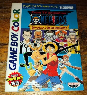Yume no Luffy Kaizokudan Tanjou One Piece Nintendo Gameboy Color Manual ...