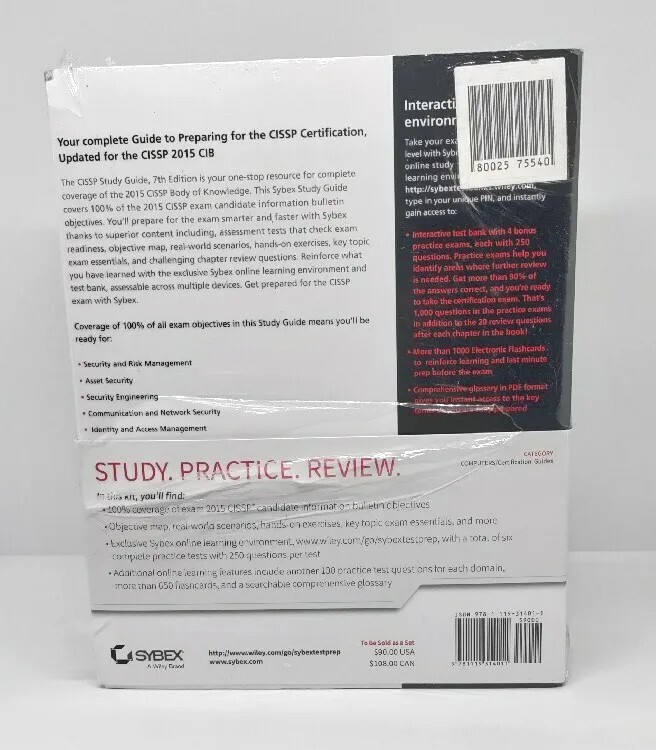 CISSP (ISC)2 Certified Information Systems Security Professional ...