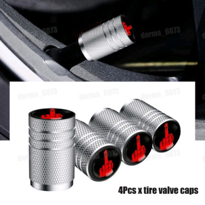 4 x Car Tire Valve Caps Wheel Valve Cap Auto Tyre Air Valve Stem Caps ...