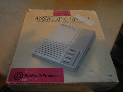 Vintage BellSouth Memento 1123 Dual Beeprless Remote Answering Machine ...