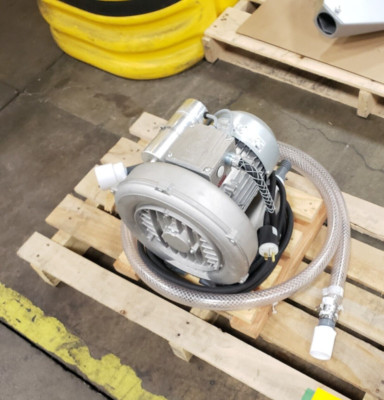 NEW Busch Samos Air Vacuum Pump Motor Blower w/ hose Side Channel ...