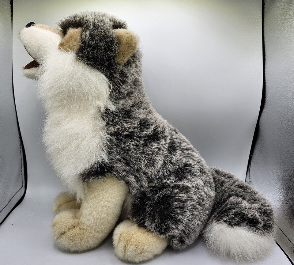 Aurora Howlin' Lobo Wolf Dog Puppy Plush 13" Howling Sounds Works | eBay