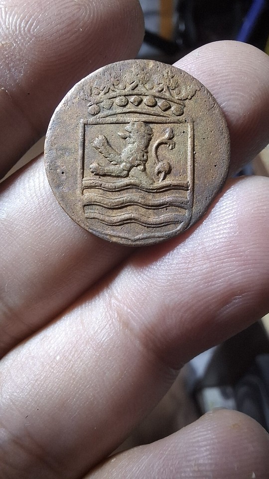 Dutch Netherlands Colonial Voc Duit Coin 1765 ZeeLand New York Penny ...