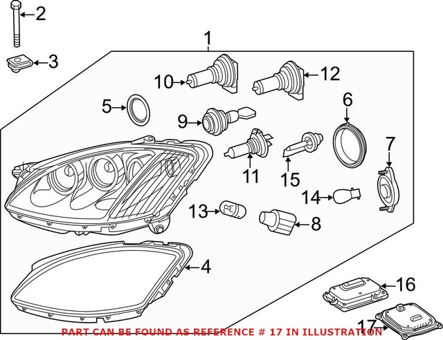 Mercedes-Benz Active Headlight Voltage Module 2012-2014 W221 CL ...