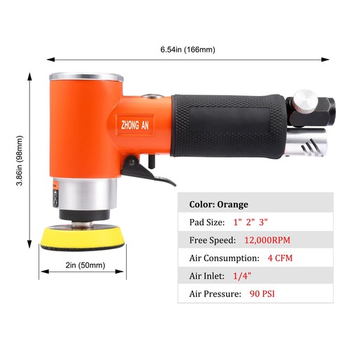 2 3-inch Mini Orbital Sander da sander Air Polisher Super Smooth and ...