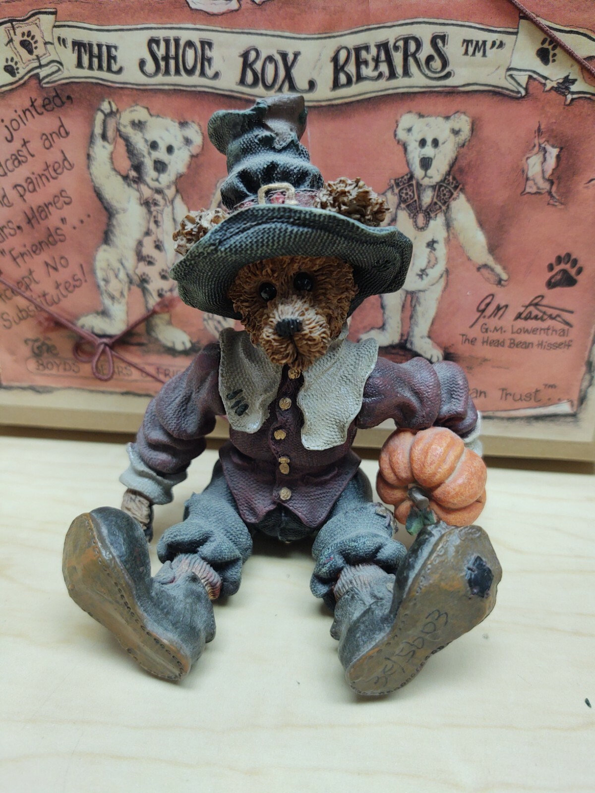 Boyds Bears and Friends Figurine Miles Gobble Grizberg The Shoe Box ...