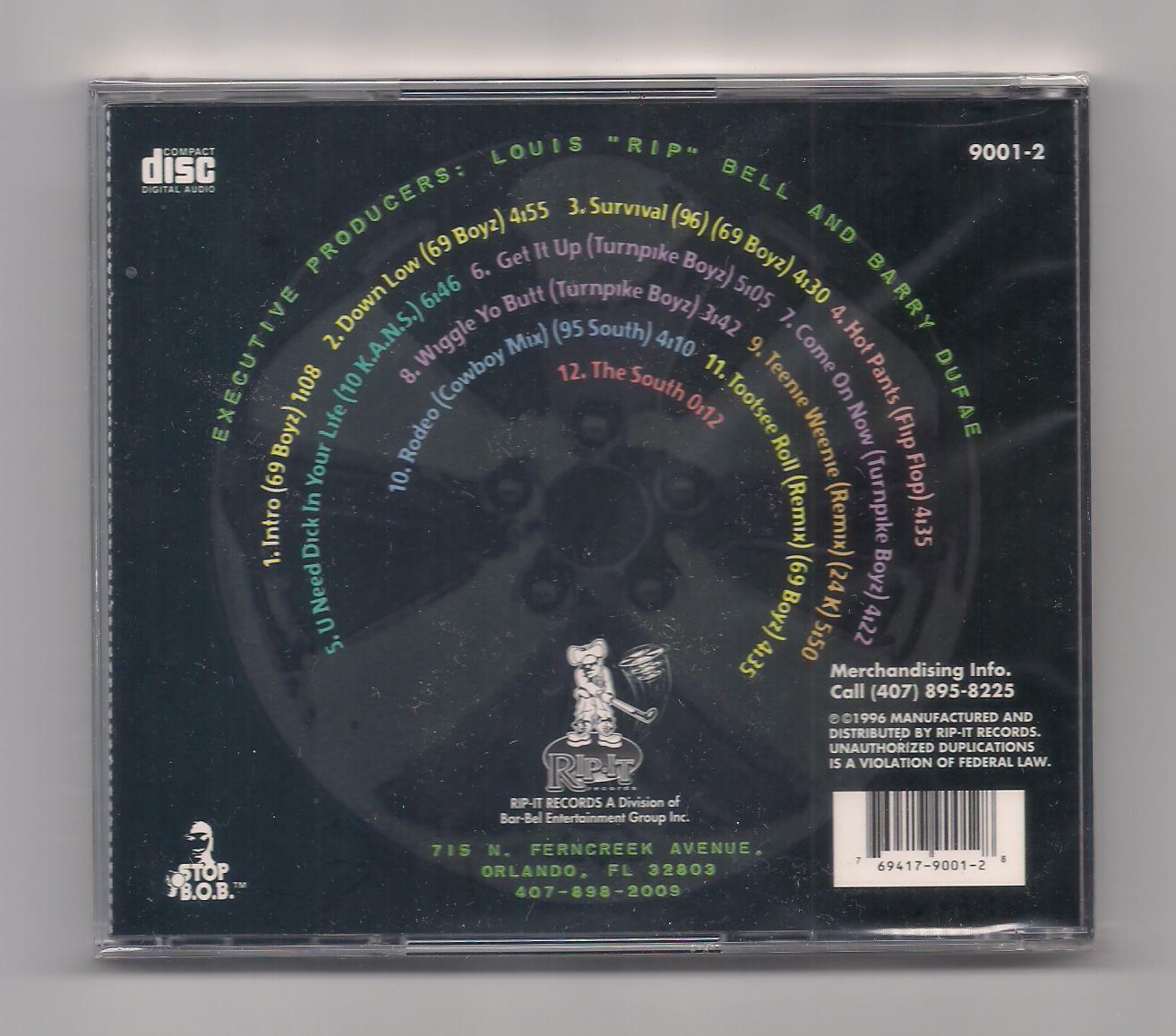 BOUNCE 96 TRUNK PHUNK CD rare rap 1996 SEALED 69 Boyz, Turnpike Boyz ...