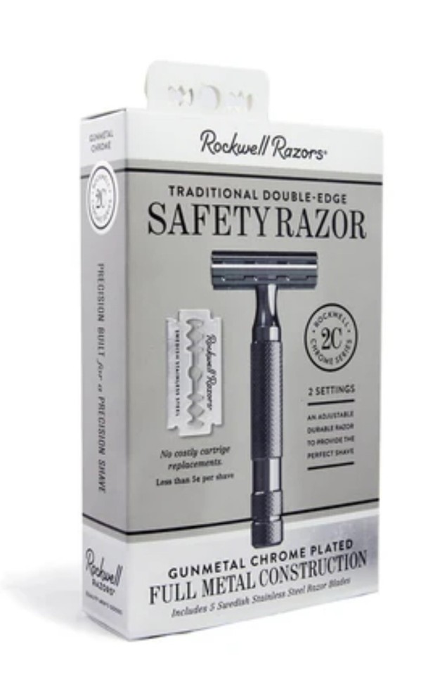 Rockwell Razor 2C Gunmetal Adjustable Shaving Safety Razor | eBay