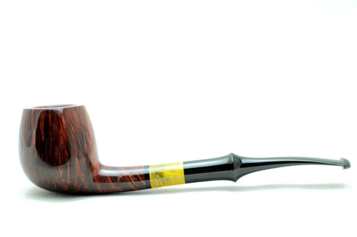 Rare briar pipe RAINER BARBI bw cb handmade with amber insert year 1990 ...