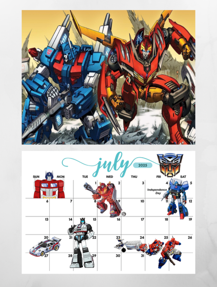 Transformers G1 Wall Calendar 2026 | eBay