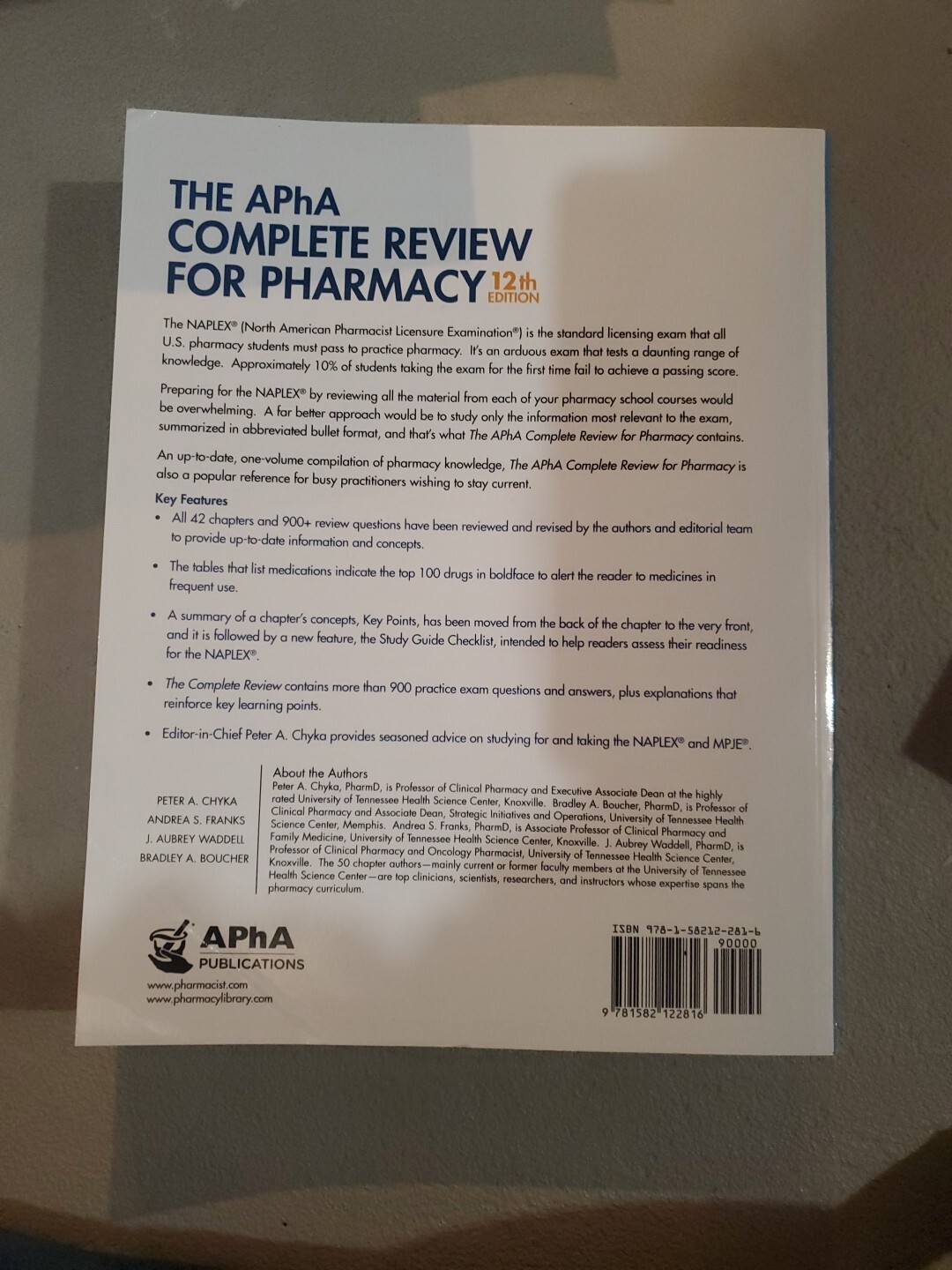 The APhA Complete Review for Pharmacy by Peter A. Chyka (2017, Trade ...