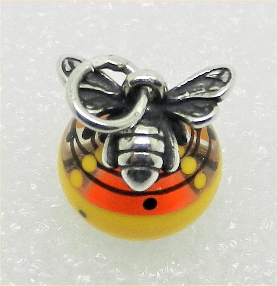 James Avery Retired Sterling Original Honey Bee Art Glass Finial - LB ...