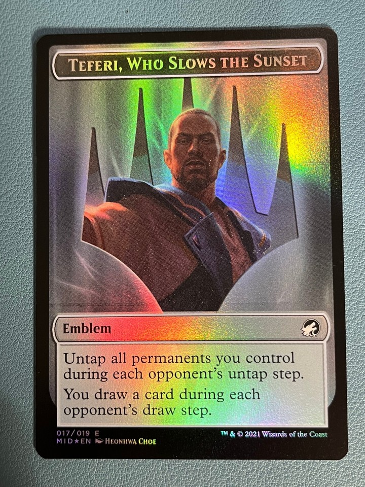 MTG Human (001) // Teferi, Who Slows the Sunset Token Foil Innistrad ...