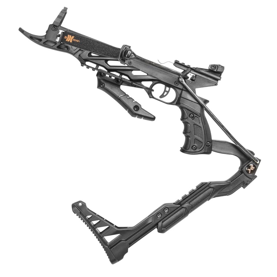 80lbs Hunting Self Cocking Pistol Crossbow 225+ FPS Grip bow All Black ...