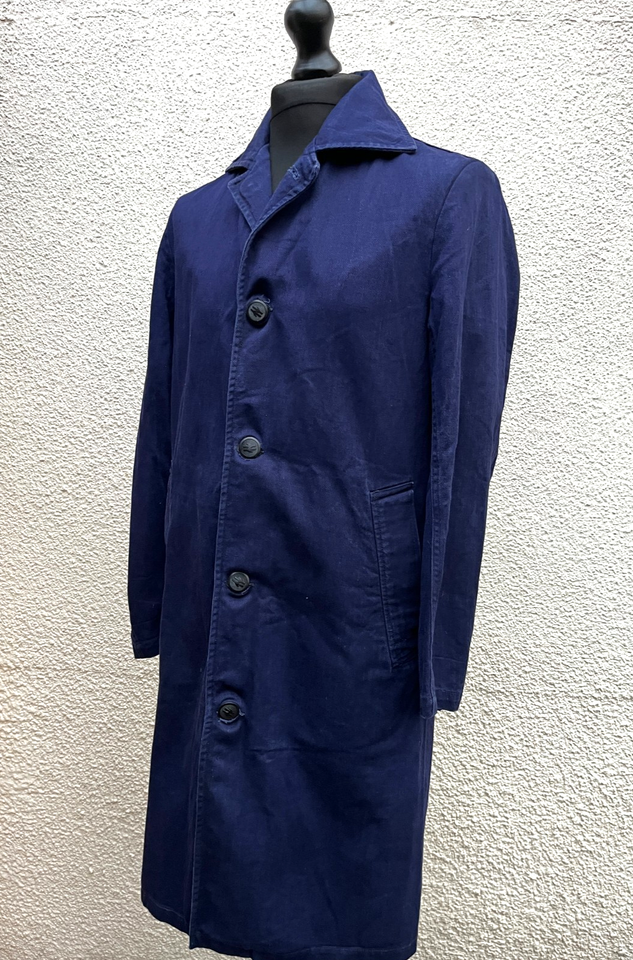 Vintage 1980's Obsolete British Rail Cotton Twill Work Duster Coat-42 ...