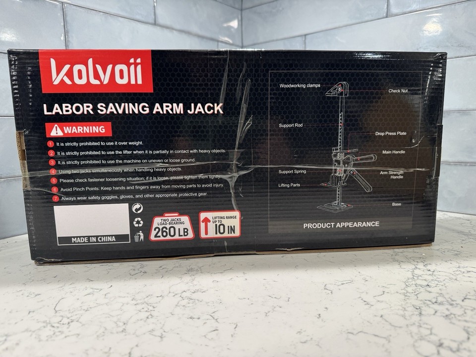 NIB Kolb’s Labor Saving Arm Jack Adjustable Height Load Bearing 250 Lbs ...