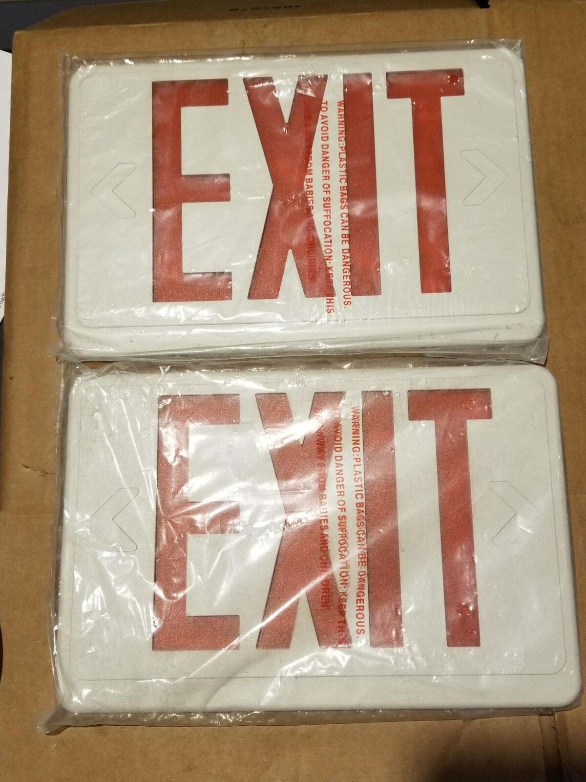 Lot Of 2 Exit Sign Covers Unbranded 12 1/4” By 7 1/2” New | eBay