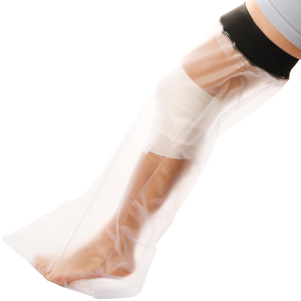 Sealcuff Waterproof Plaster Cast Cover - Reusable Adult Waterproof Leg ...