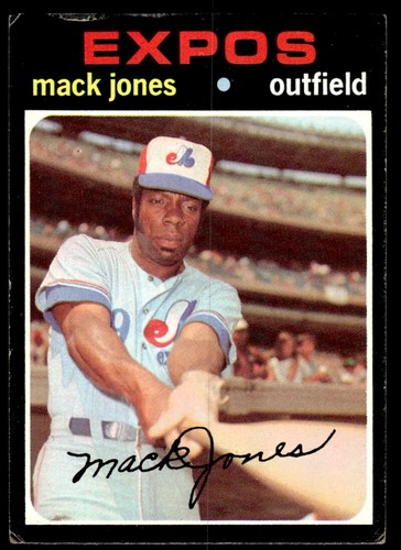 1971 Topps Baseball Card Mack Jones Montreal Expos #142 | eBay
