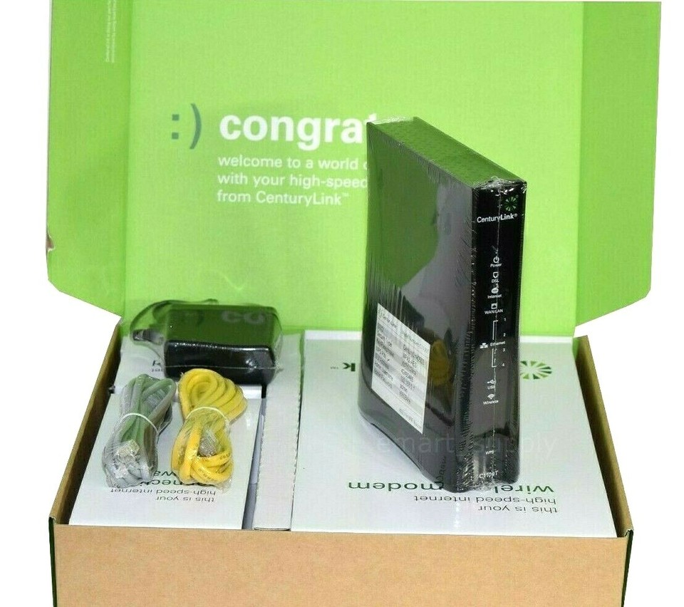 CenturyLink Technicolor C1100T 802.11n DSL VDSL2 Modem WiFi Wireless ...