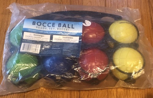 Beach/Lawn Game Bocce Ball Set With Carry Case (8 Balls 1 Jack) NEW | eBay