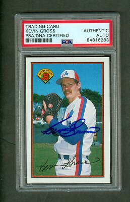 Kevin Gross 1989 Bowman #355 Expos PSA/DNA Encased Autograph | eBay