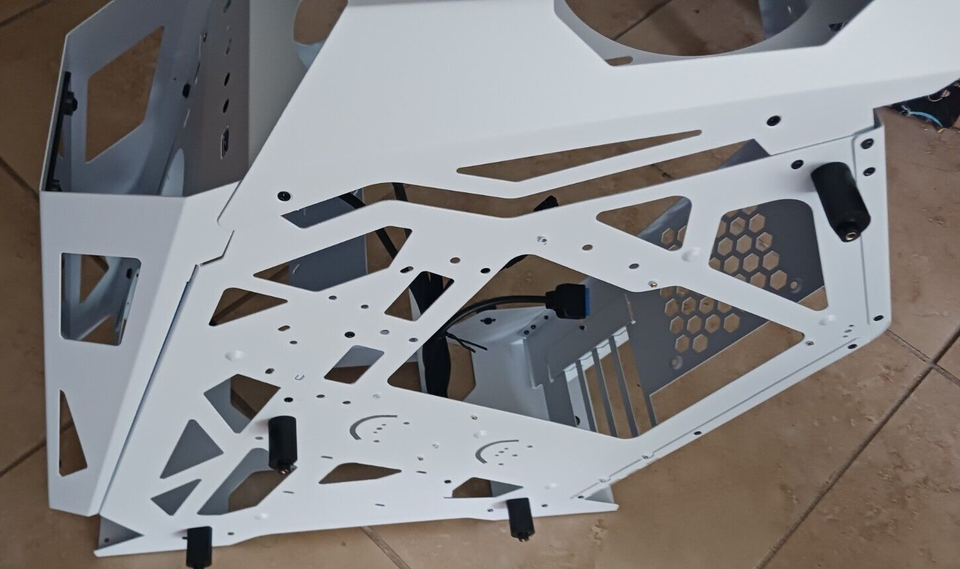 PC gaming case RGB Fans mATX Tower PC Gaming Case Open Computer x3 PINK ...