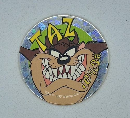Pog Looney Tunes 52 Taz Pogs Kini Kinis Slammers Caps Cap Flip Tazo ...