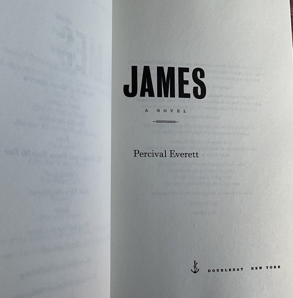 Percival Everett- JAMES -Signed 1st Ed/Later Print 2024 HC/DJ NATIONAL BK AWARD 9780385550369| eBay