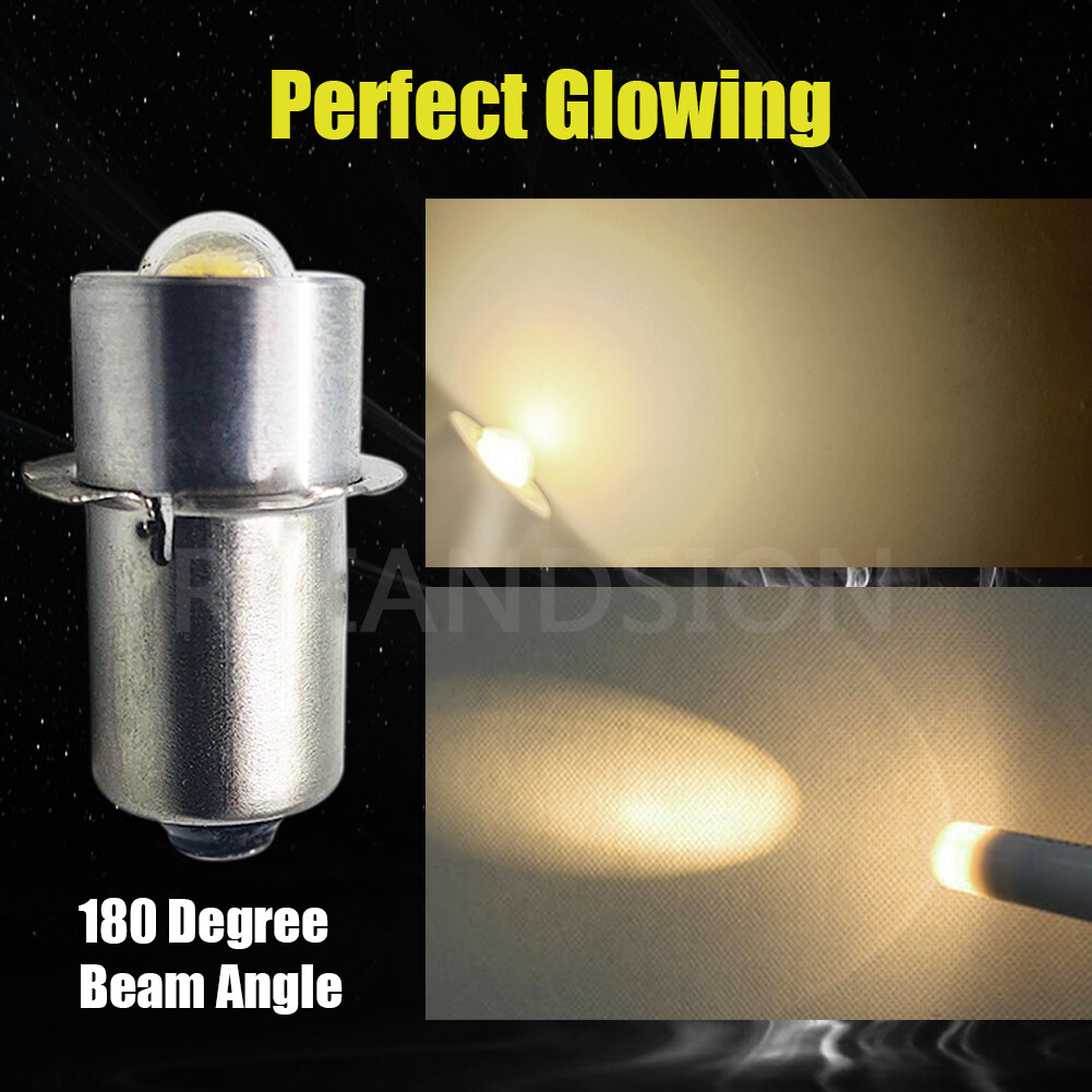 1W P13.5S Upgrade LED Bulb PR GLOBE TORCH FLASHLIGHT DC 4.5V 6V 12V 3 ...