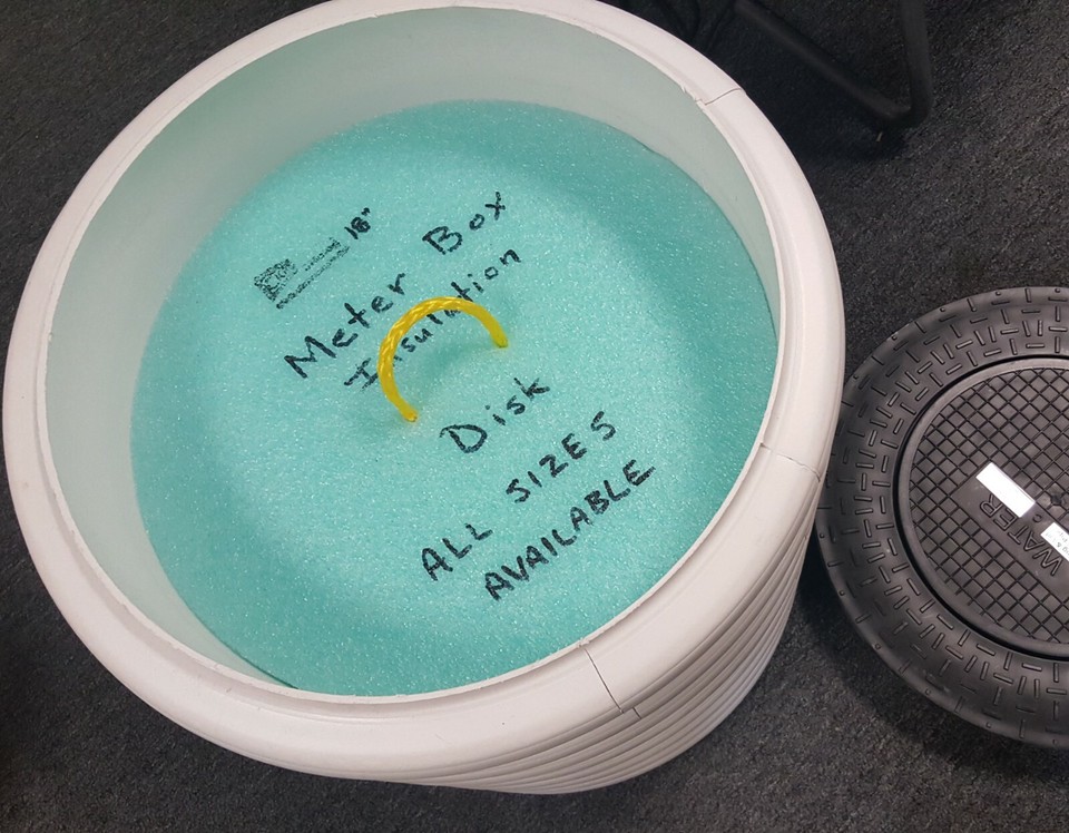 Water Meter Box Insulation Disk 18", Foam for Meter Pit Freeze ...