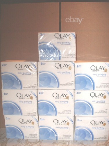 OLAY BODY DAILY PURIFYING WITH MICROBEADS MOISTURIZING Bar Soap 20 ...