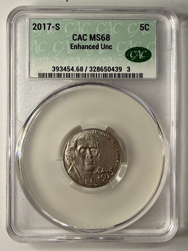 2017 S 5C Jefferson Nickle CAC MS68 | eBay