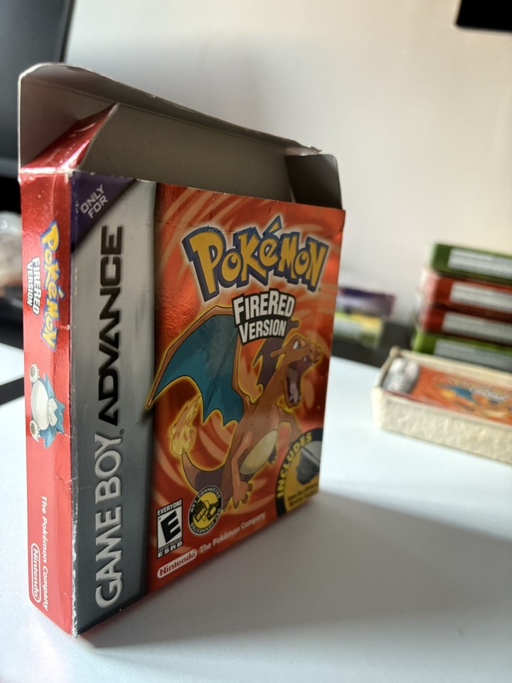 Pokemon Fire Red Nintendo Gameboy Advance NTSC - Complete In Box CIB ...