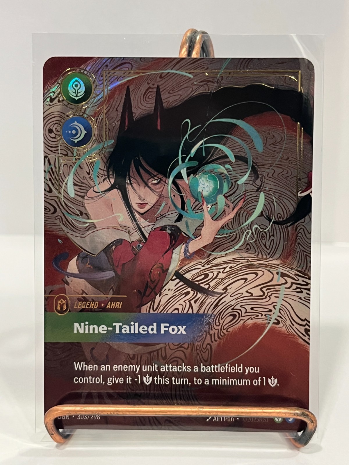 Riftbound League of Legends Origins Ahri Nine Tailed Fox (Overnumbered ...