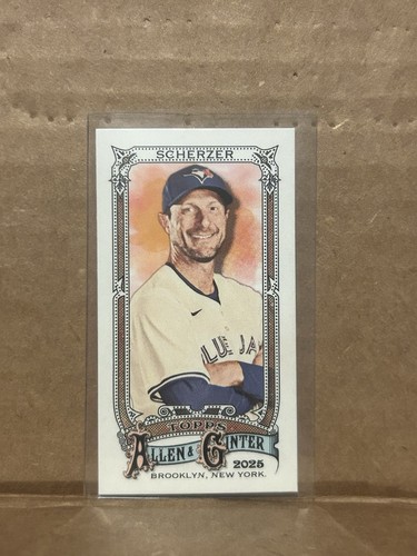 2025 Topps Allen & Ginter Max Scherzer A&G Back Mini Blue Jays | eBay