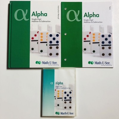 Math U See ALPHA Instruction Teacher Manual CD Test Single Digit Add ...