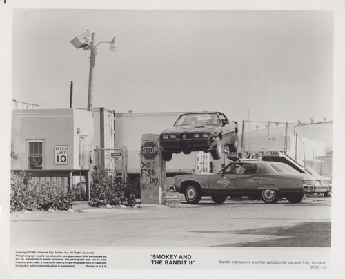 Smokey & Bandit II Trans Am Jump Police Car Movie 1980 - Original Press ...