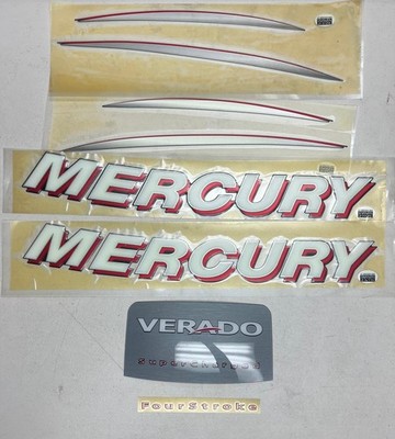 Mercury Quicksilver OEM Verado top-cowl decal set 200,225,250,275HP 37 ...