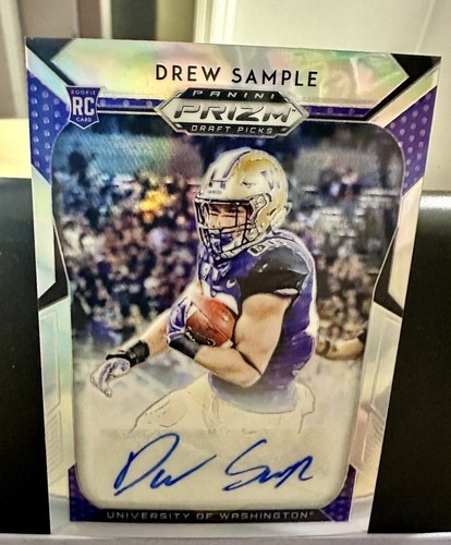 Drew Sample 2019 Prizm Draft Picks #271 Silver SP Autographs UW Huskies ...